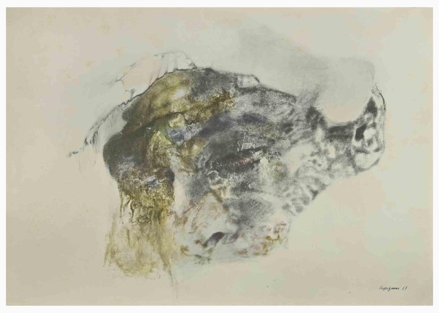 After Renzo Vespignani, The Face, Phototype Print, 1960s for sale at Pamono