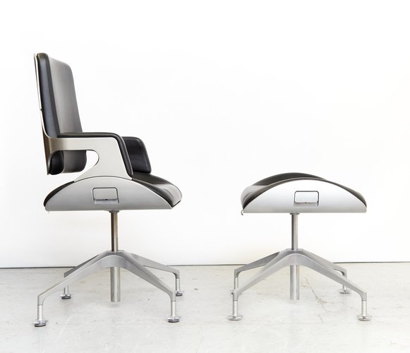 Model 151S Desk Chair and Model 100S Stool by Hadi Tehrani for Interstuhl, 2000s, Set of 2 for ...