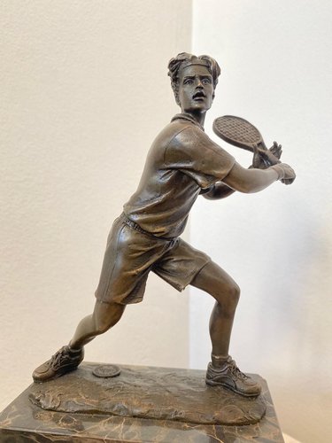 Bronze Tennis Player Figure by Milo, France for sale at Pamono