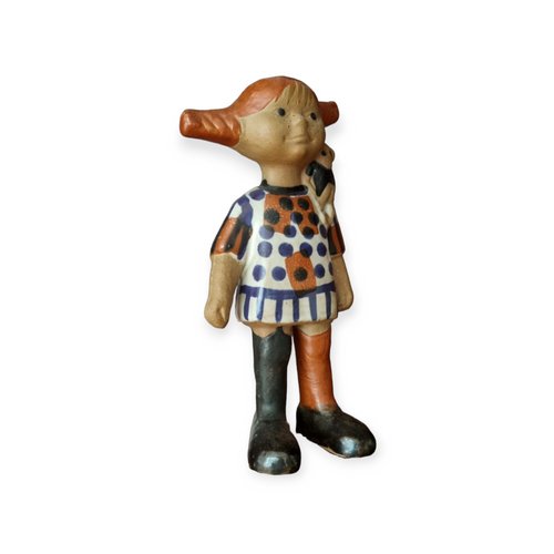 Skandinavischer Mid-Century Pippi Langstrumpf aus Schamotte Steingut ...