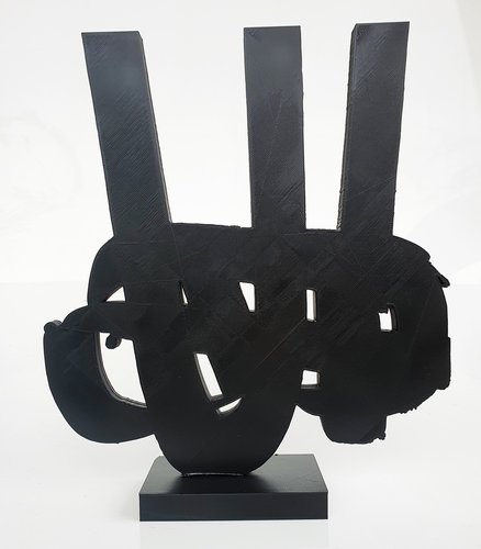 PyB, Overseoir for Soulages, 2022, Skulptur aus Kunststoff, Harz ...