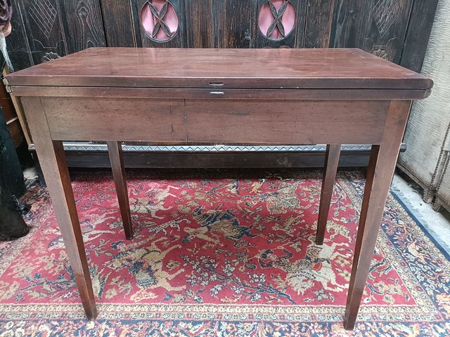Game Table in Wood and Mahogany Plating, 19th Century for sale at Pamono