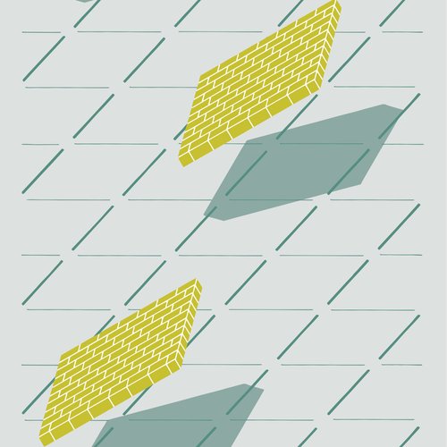 Light Apparitions Brick Wall 2 Fabric Panel by Franco Raggi for ...