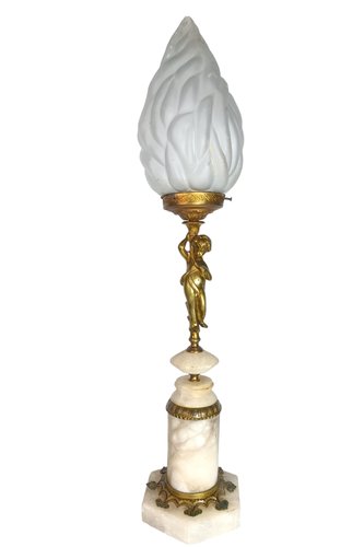 Large Torch Table Lamp, 1920s for sale at Pamono
