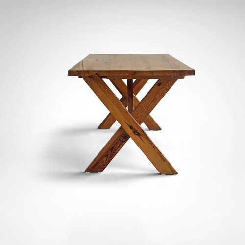 Modernist X-Leg Dining Table by Ate Van Apeldoorn for Houtwerk Hattem ...