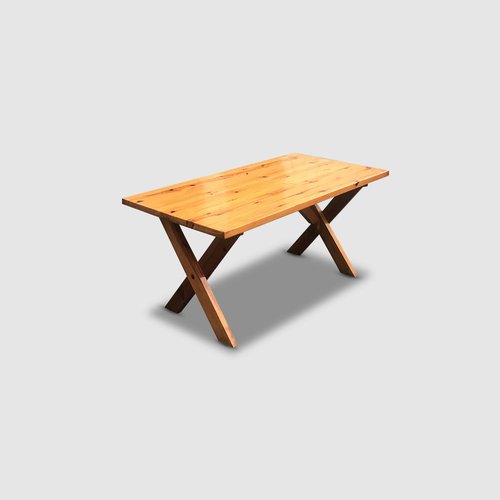 Modernist X-Leg Dining Table by Ate Van Apeldoorn for Houtwerk Hattem ...