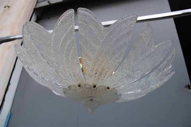 Murano Italian Glass Ceiling Light, Italy, 1970s for sale at Pamono
