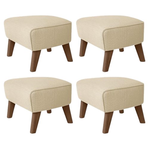 Sand and Smoked Oak Sahco Zero Footstools by Lassen, Set of 4 for sale ...