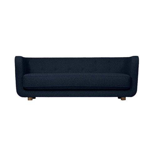 Blue and Smoked Oak Sahco Zero Vilhelm Sofa by Lassen for sale at Pamono