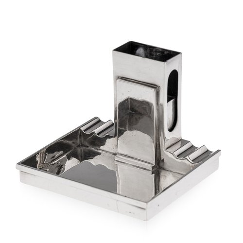 Silver Cigar Ashtray with Match Striker, 1960s for sale at Pamono