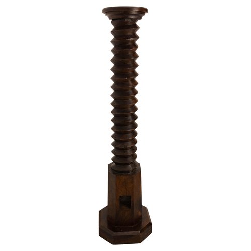 19th Century French Screw Pedestal Plant Holder for sale at Pamono