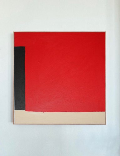 Bodasca, Red Abstract Composition, 2020s, Acrylic on Canvas for sale at ...