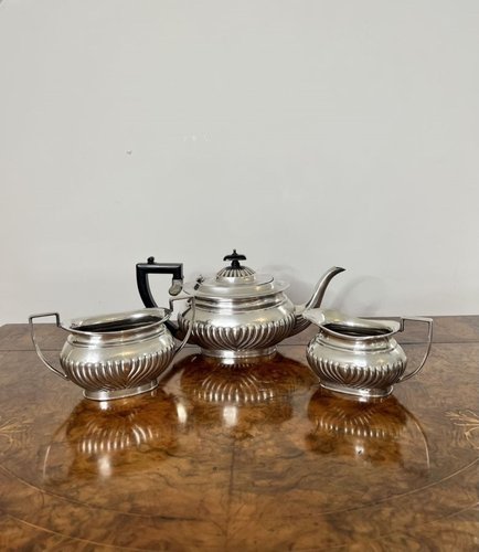 Antique Edwardian Tea Set, 1900, Set of 3 for sale at Pamono