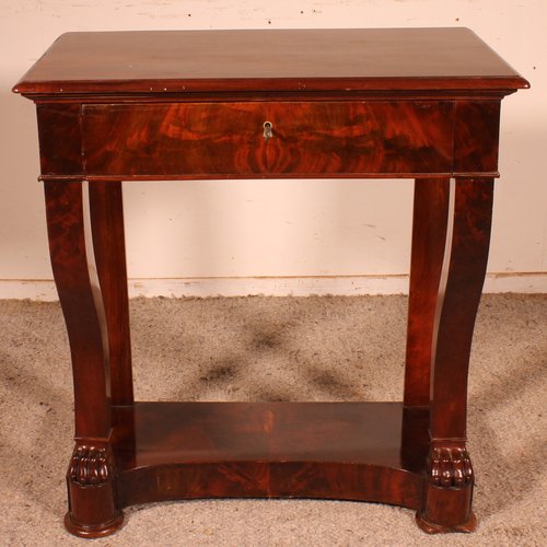 19th Century Restoration Mahogany Console for sale at Pamono
