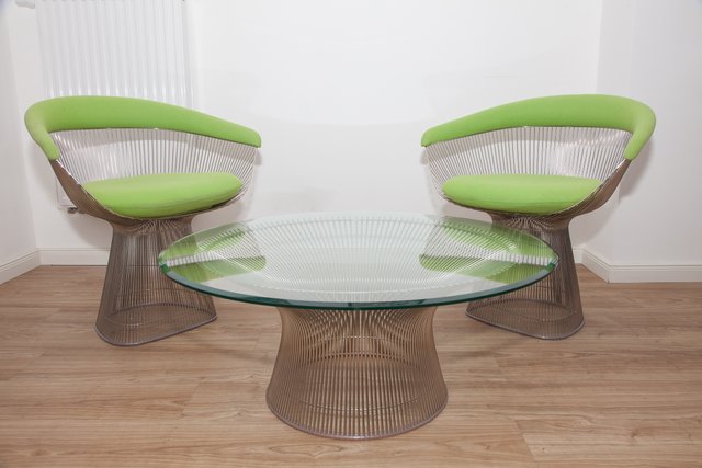 Chaises et Table Basse Modèle 1725 par Warren Platner pour Knoll Inc ...