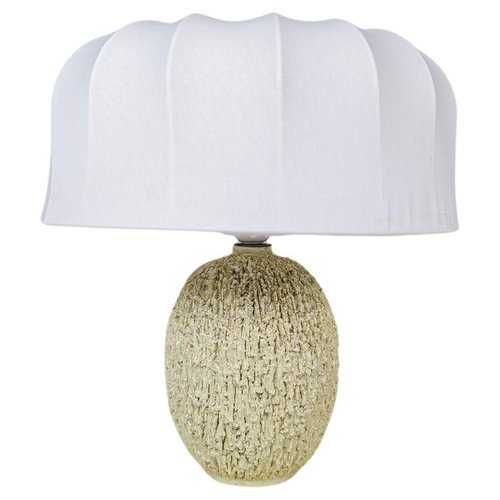 Lampada da tavolo grande Chamotte Mid-Century moderna attribuita a ...