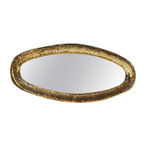 Gold Atollo Mirror by Davide Medri for sale at Pamono