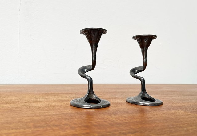 Mid-Century Italian Brutalist Amadeus Series Candleholder by Kurt Jesch ...