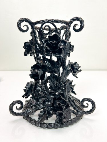 Art Nouveau Wrought Iron Candleholder in the style of Lodewijk Van ...