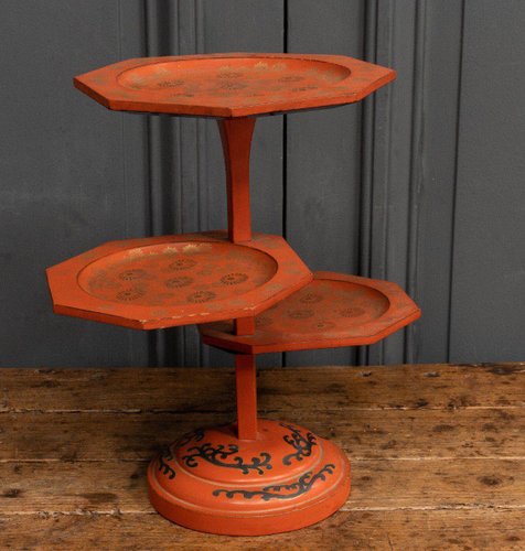 Red Lacquer Plant Holder in China Enhanced with Gilding, 1890s for sale ...