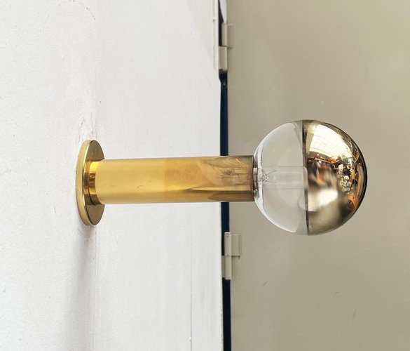 Deutsche Vintage Space Age Deckenlampe aus Messing von Motoko Ishii für ...