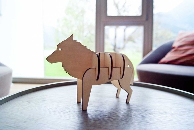 Mhuka Forest The Wolf von Ulap Design bei Pamono kaufen