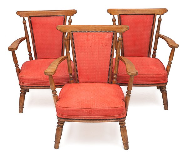 Sessel, 1920er, 3er Set bei Pamono kaufen