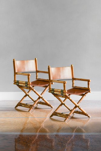 Director Chairs aus Leder von Lyda Levi McGuire, 1970, 2er Set bei ...