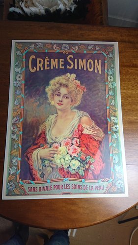 Vintage Advertising Poster Simon Cream for sale at Pamono