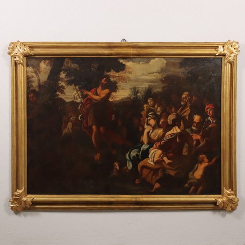 North Italian School Artist, Sermon of St John the Baptist, 1700s, Oil ...