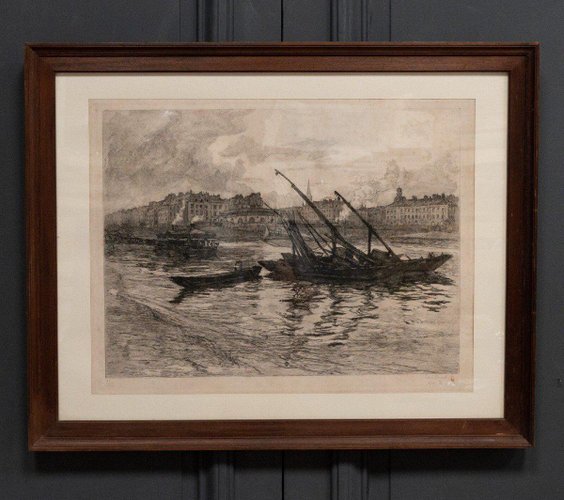 René Pinard, Landscape, Engraving, Framed for sale at Pamono