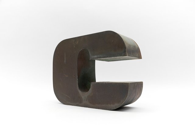 Mid-Century Modern German Patinated Copper Letter C, 1960s for sale at ...