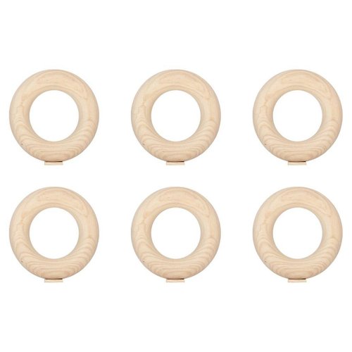 Ash Wood Vacuum Vases by Valeria Vasi, Set of 6 for sale at Pamono