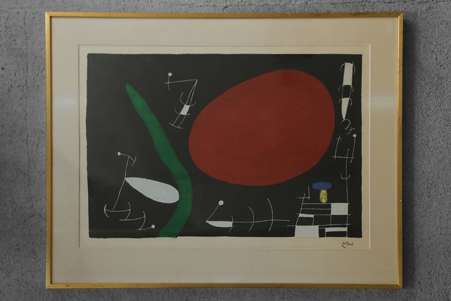 Joan Miro, Sun and Sparks, 1960s, Color Lithograph, Framed for sale at ...