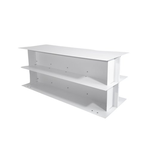 Rectangular Container Shelf in White Steel, 2000s for sale at Pamono