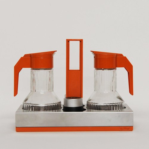 Orange Cruet Set attributed to Valira Spain, 1970s, Set of 5 for sale ...