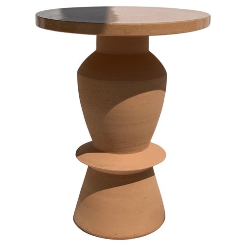 Terracotta Union Side Table by Lea Ginac for sale at Pamono