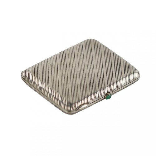 Russisches Zigarettenetui aus Silber bei Pamono kaufen