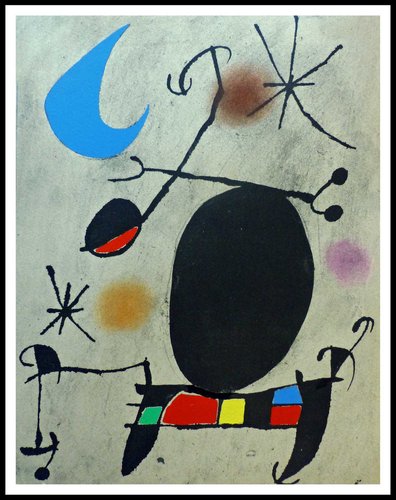 Joan Miro, Solar Bird, Lunar Bird and Spark II, 1967, Lithograph for ...