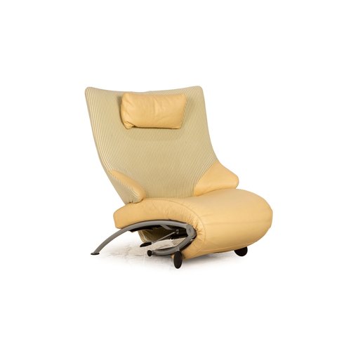 Solo 699 Lounge Chair in Cream Leather from WK Wohnen for sale at Pamono