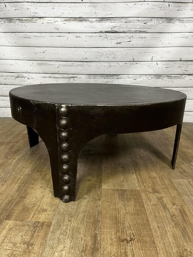 Vintage Riveted Coffee Table for sale at Pamono