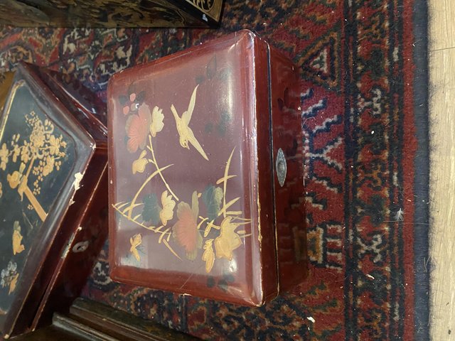Vintage Japanese Lacquer Box for sale at Pamono