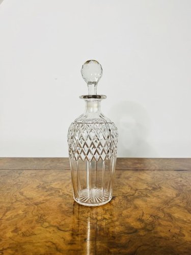 Edwardian Cut Glass Decanter, 1900 for sale at Pamono