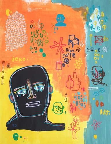 Jéko, Le jardin des rêveurs, 2020, Mixed Media for sale at Pamono