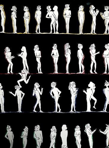 Gabrielle Rul, Outside Their Box, Out of the Lines, 2023, Pencil & Ink ...