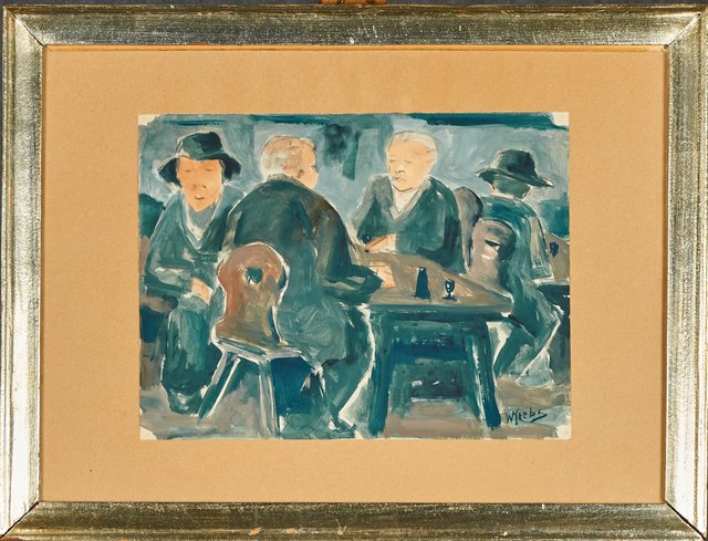 Walter Kiebs, 1920s, Gameache on Canvas, Framed for sale at Pamono