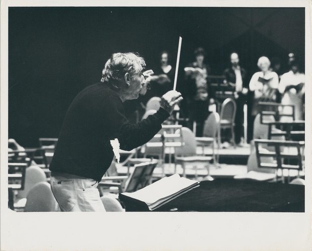 Leonard Bernstein Conducting, 1970s, Photograph for sale at Pamono