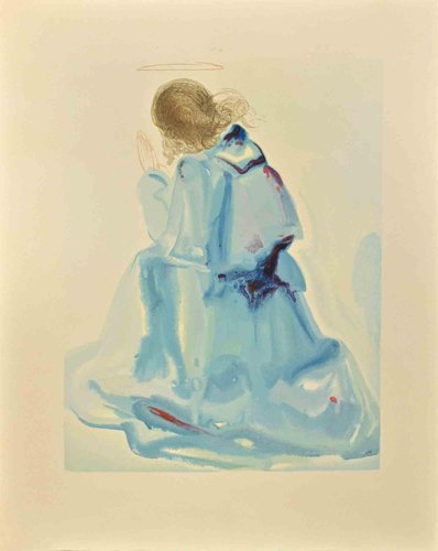 Salvador Dali, The Angel of the First Heaven, Woodcut Print, 1963 for ...