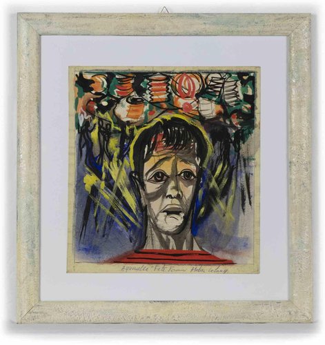 Pierre Emile Lelong, Portrait of Man, Drawing, Mid-20th Century, Framed ...