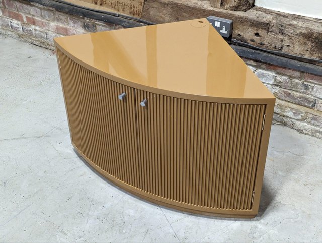 Mustard Corner Cabinet in Wood for sale at Pamono